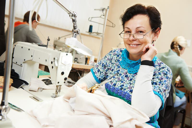 Female tailor at work stock image. Image of design, clothing - 48078049