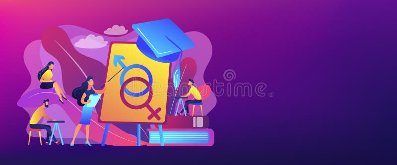 Sexual Education Concept Banner Header Stock Vector Illustration Of