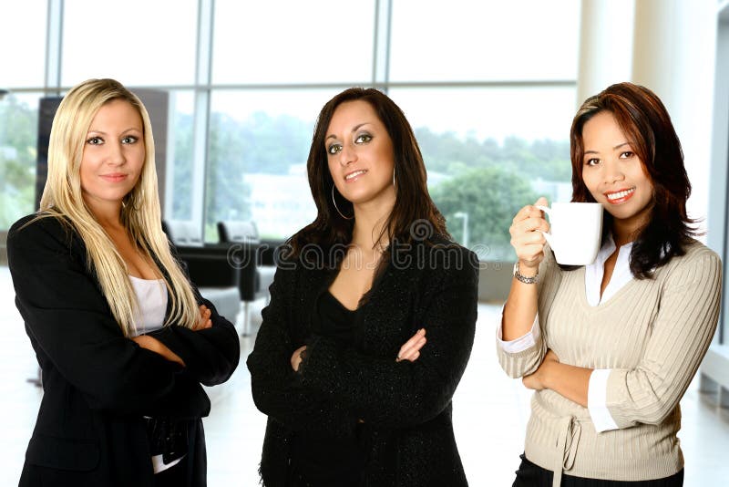 Diverse Female Business Team Stock Image - Image of coach, female: 2557425