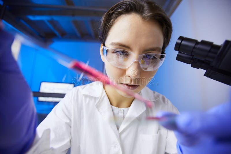Female Technician in Lab stock photo. Image of females - 161021928