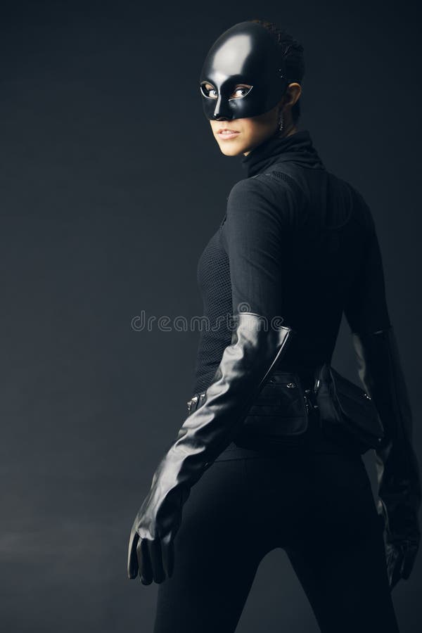 Female thief stock image. Image of fashion, model, dangerous - 29441799