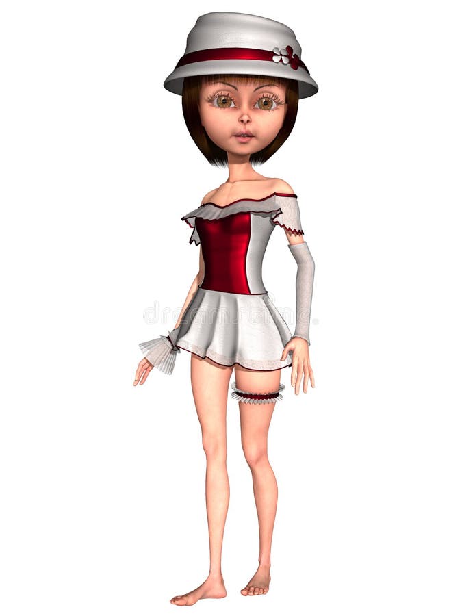 Female Toon Figure stock illustration. Illustration of figure - 41762088