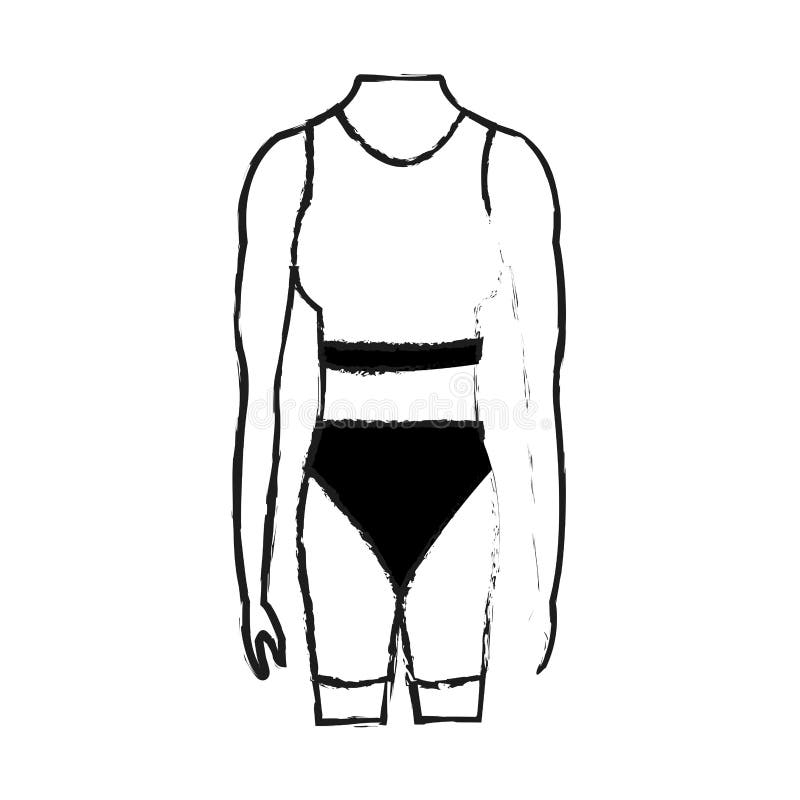 Female Torso Fit Body Icon Image Stock Illustration - Illustration of ...