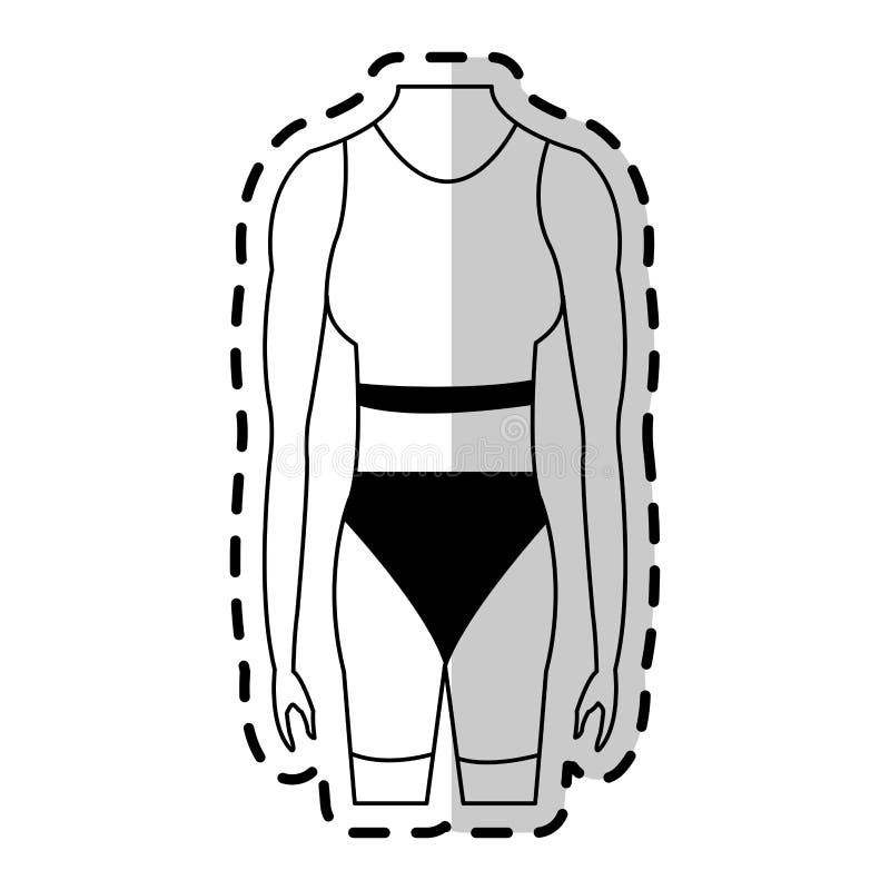 Female Torso Fit Body Icon Image Stock Illustration - Illustration of ...