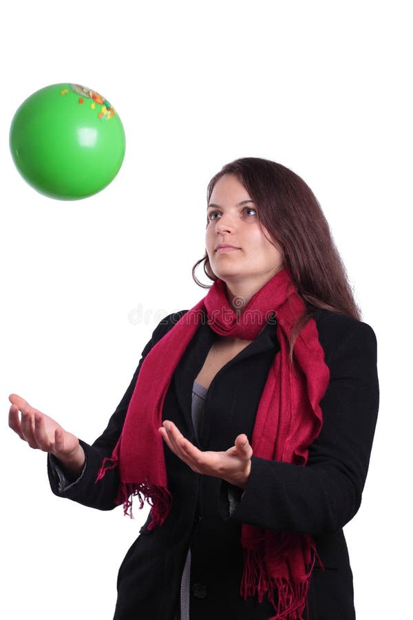 Young adult juggling balls stock image. Image of perform - 12964405