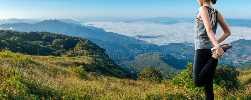 Female trail runner stock image. Image of healthy, cardio - 252776869