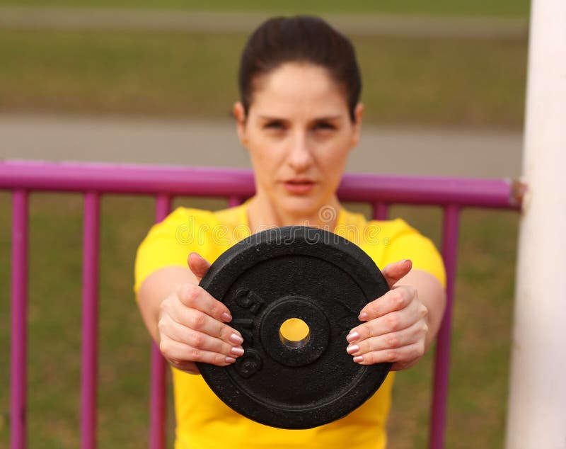 Female training outside stock photo. Image of outdoor - 40074190