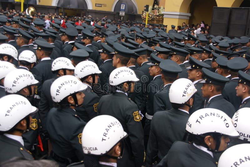 Female Transit Police Watching a Parade Editorial Photo - Image of ...