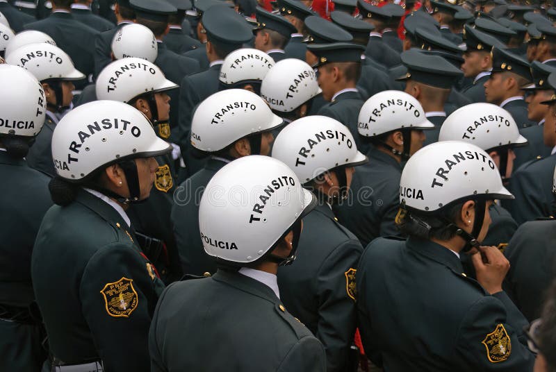 Female Transit Police Watching a Parade Editorial Photography - Image ...