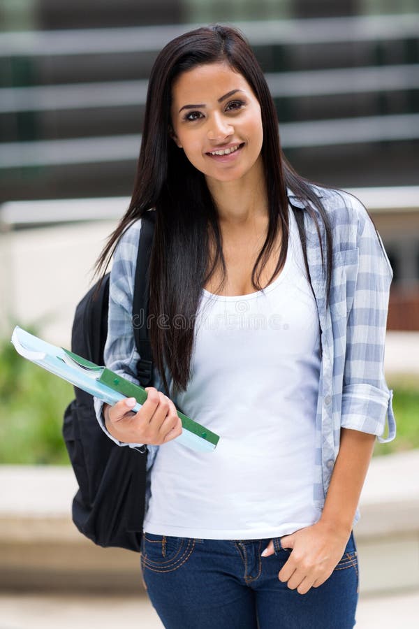 Female university student stock image. Image of outside - 39097551