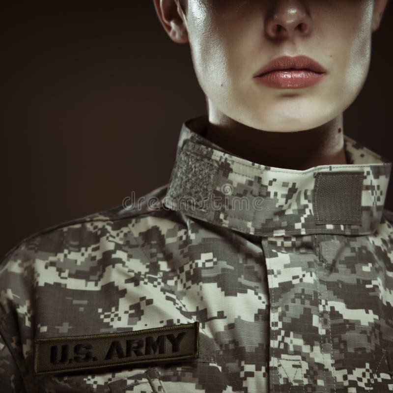 Female US Army Soldier stock image. Image of women, silence - 31655549
