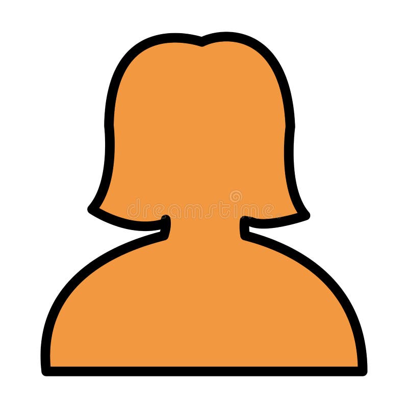 Female User Avatar Isolated Icon Stock Vector - Illustration of ...