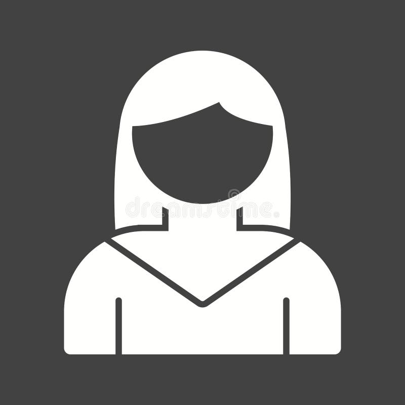 Female User stock vector. Illustration of graphic, female - 87587188