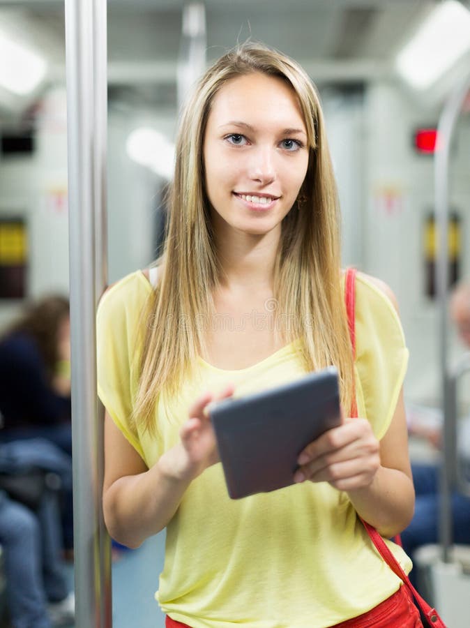 Subway Commuter Woman on Tokyo Public Transport Stock Photo - Image of ...