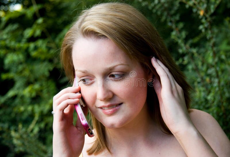 Female Using Mobile Phone stock photo. Image of business - 2960914