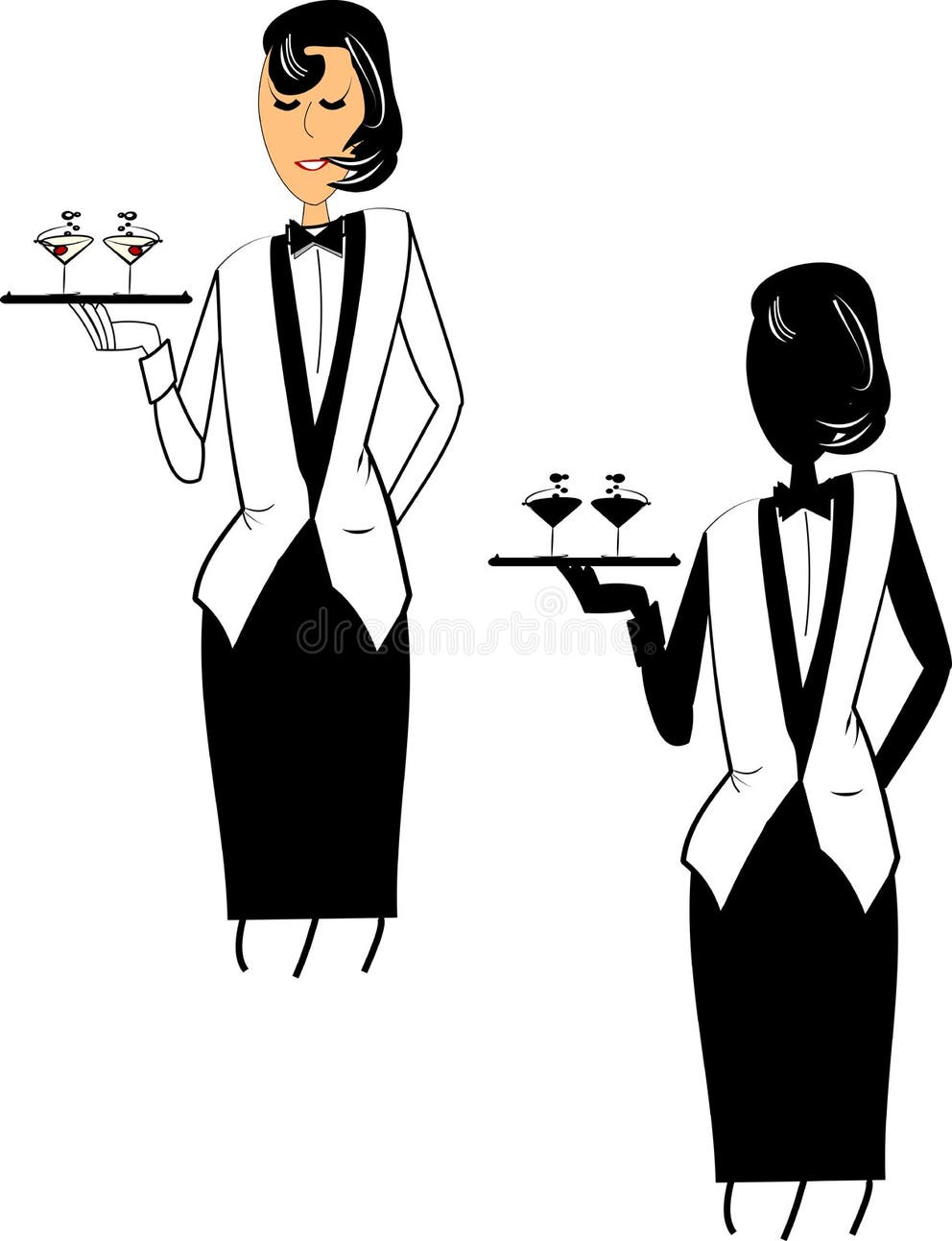 Female Server Stock Illustrations – 2,973 Female Server Stock ...