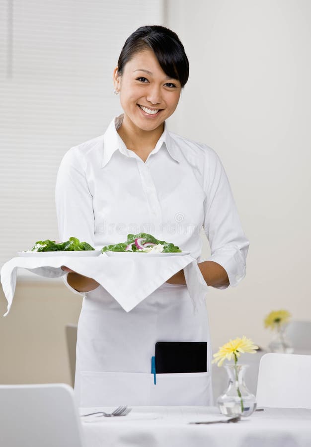 Female waitress stock photo. Image of service, portrait - 6604998