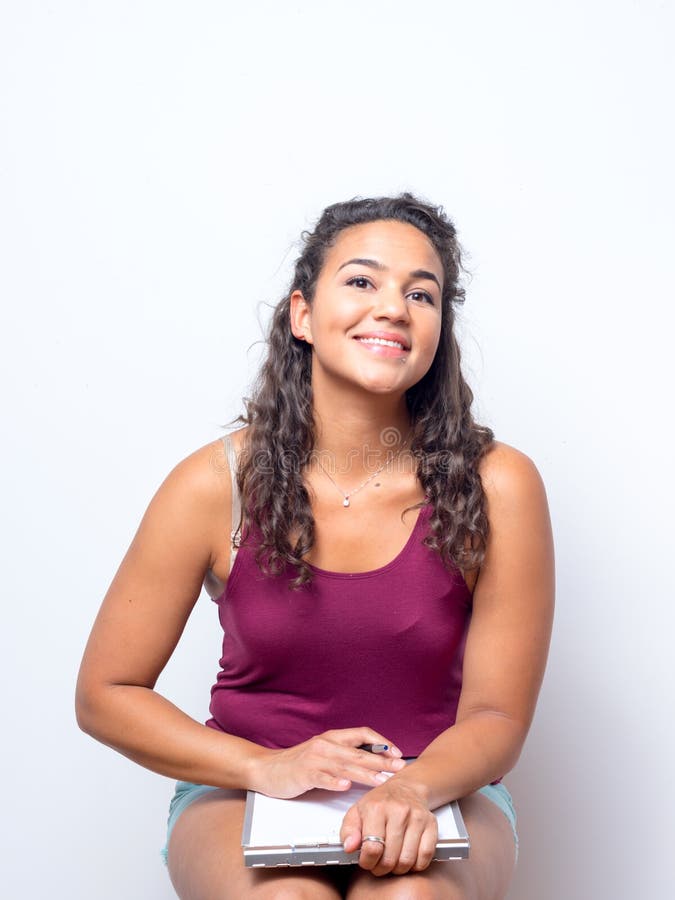 Female with Warm Friendly Smile Stock Photo - Image of beautiful, clear ...