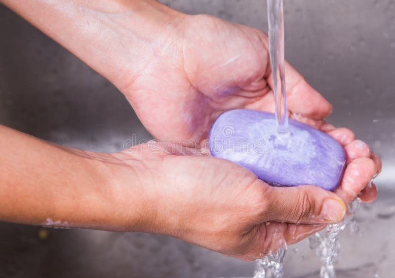 Female Washing Hands with Soap III Stock Photo - Image of rinse, drain ...