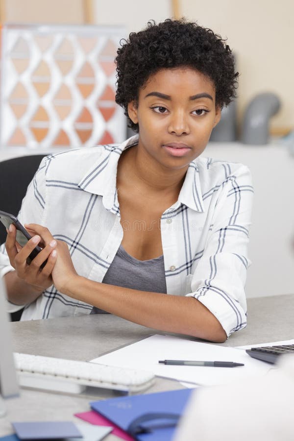 Female Worker with Calculator Stock Photo - Image of gain, financial ...