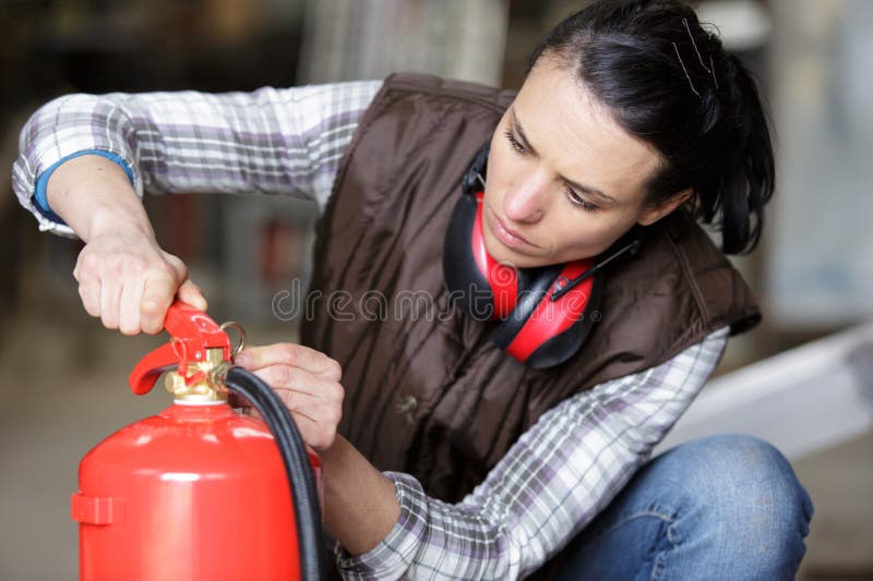 211 Worker Fire Extinguisher Industrial Stock Photos - Free & Royalty ...