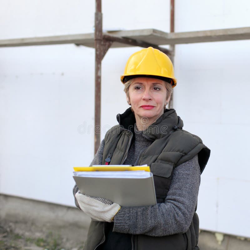 Female worker stock image. Image of build, caucasian - 37223329