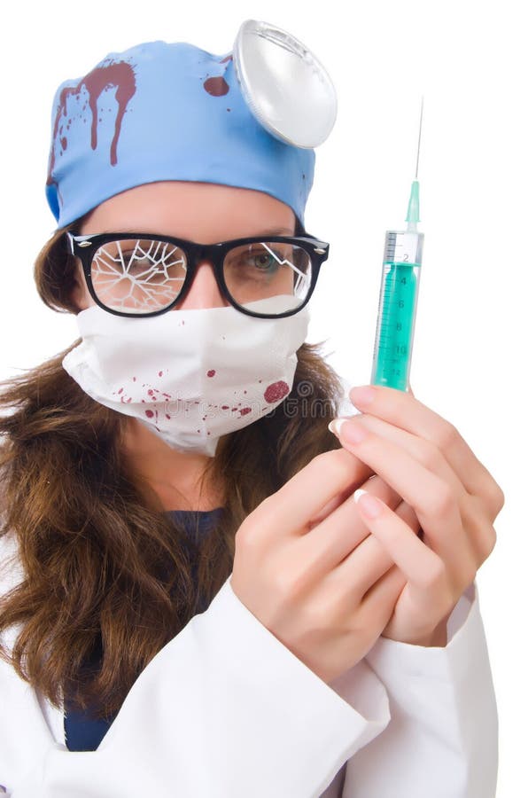 Woman Doctor Bloody Uniform Stock Photos - Free & Royalty-Free Stock ...