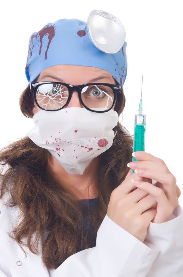 Woman Doctor Bloody Uniform Stock Photos - Free & Royalty-Free Stock ...