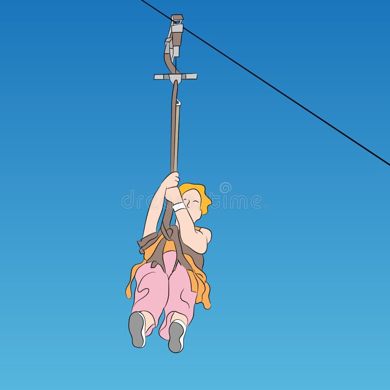 Zip Line Cartoon