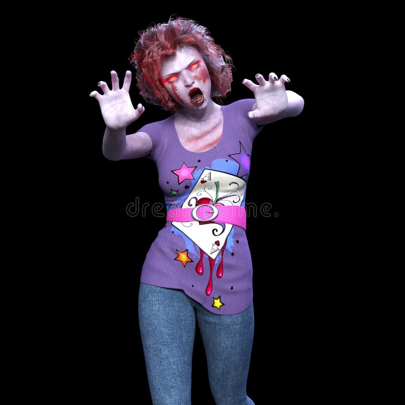Female zombie stock image. Image of horror, undead, halloween - 75110871