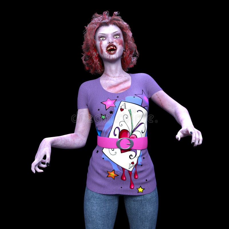 Female zombie stock photo. Image of horror, halloween - 75165424
