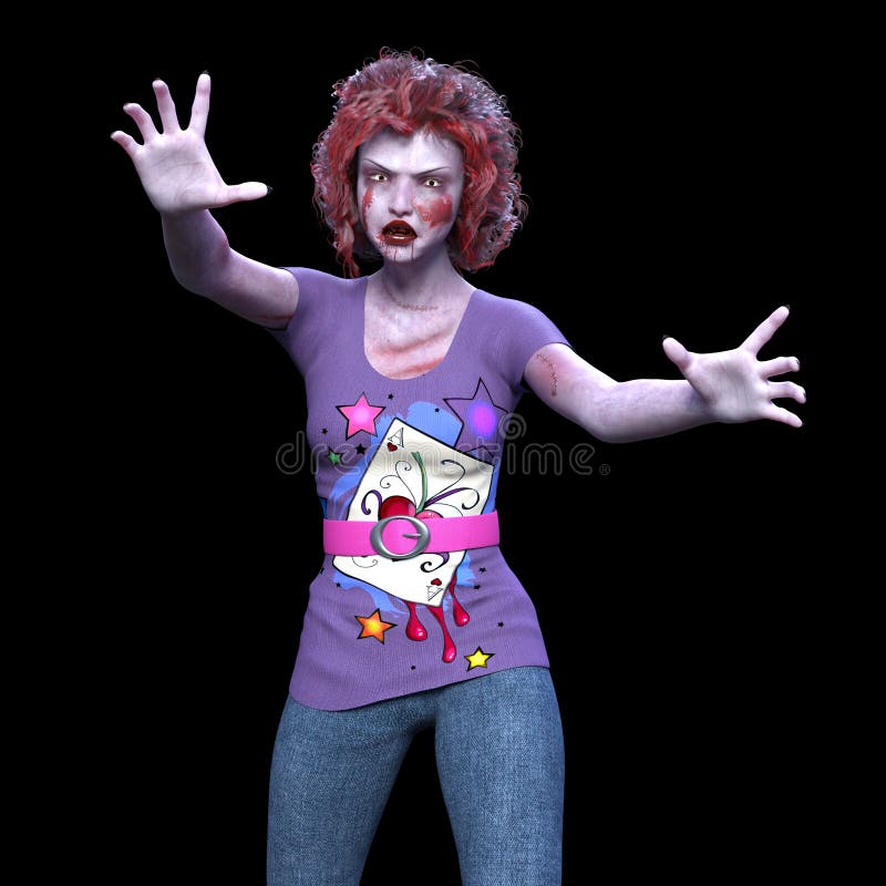 Female zombie stock photo. Image of undead, zombie, woman - 75165428