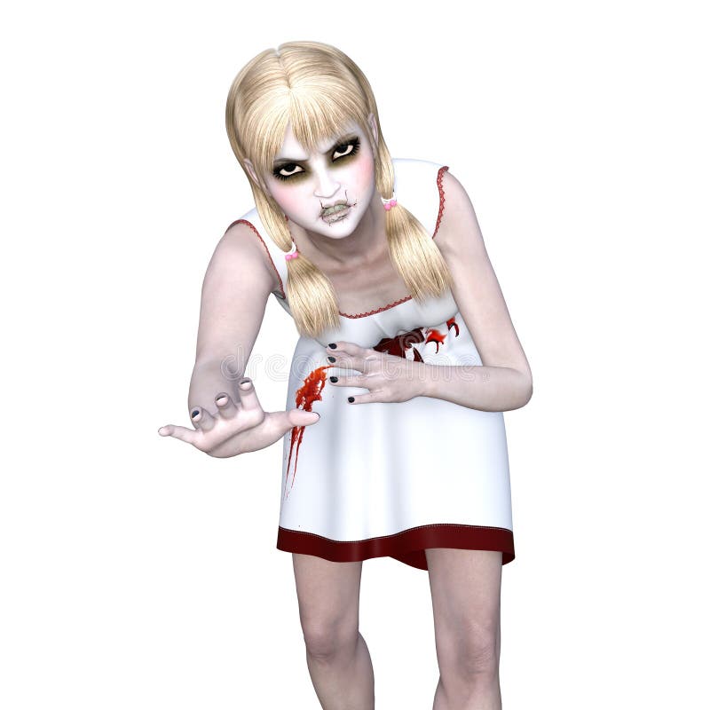 Female zombie stock photo. Image of white, monster, woman - 54339300