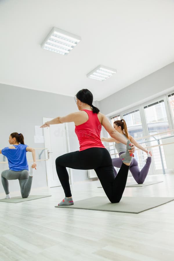 Females Doing Yoga stock image. Image of indoors, people - 46904533