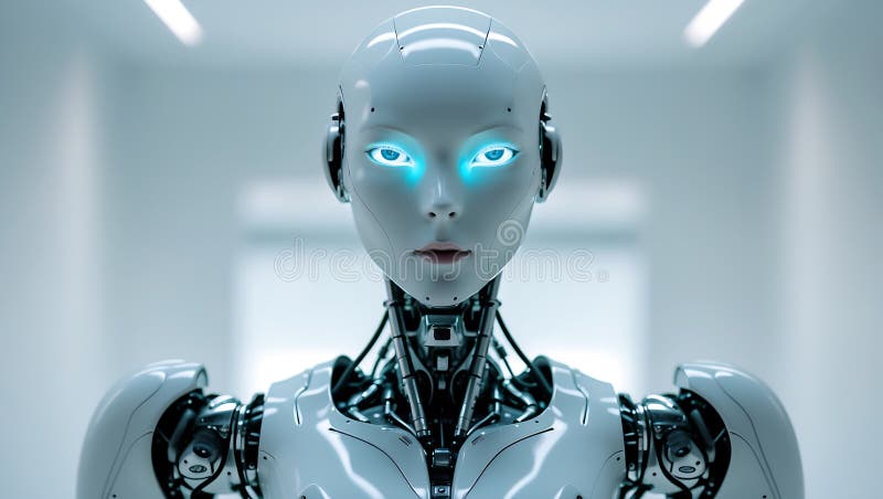 Fembot: a Glimpse into the Future of AI Stock Photo - Image of design ...