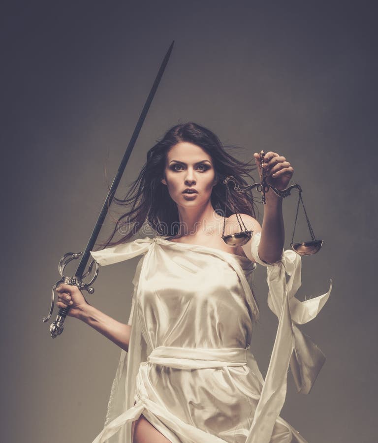 Femida, Goddess of Justice stock image. Image of justice - 39121321