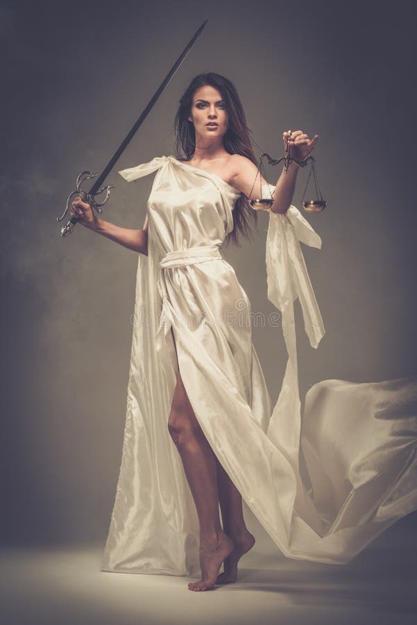Femida, Goddess of Justice stock image. Image of innocence - 39121319