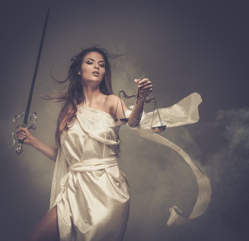 Femida, Goddess of Justice stock image. Image of innocence - 39121319
