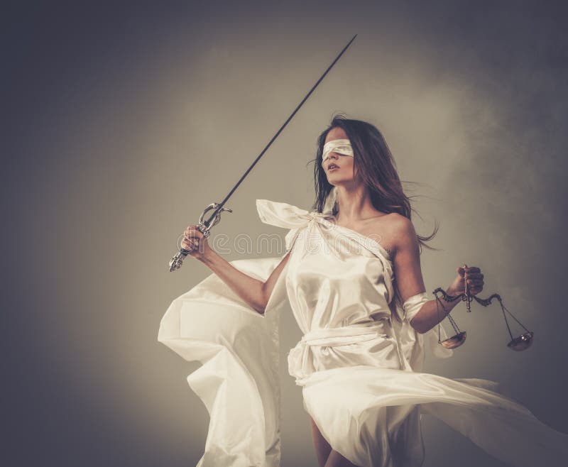 Femida, Goddess of Justice stock photo. Image of conflict - 38917424