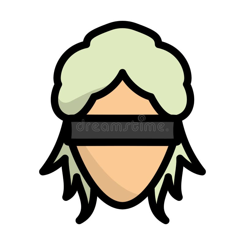 Femida Head Icon stock vector. Illustration of equality - 213347220
