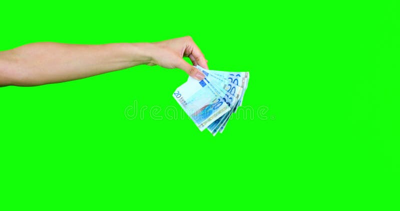 Feminine Hand Dropping Banknotes Stock Footage - Video of green, notes ...