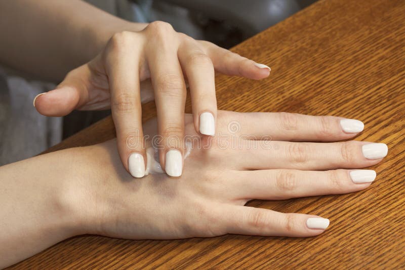 Feminine Hands on Each Other Stock Image - Image of cool, fragility ...