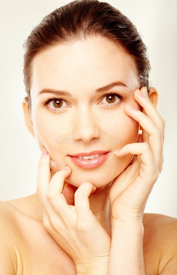 Femininity stock photo. Image of fashion, brunette, crossed - 20094328