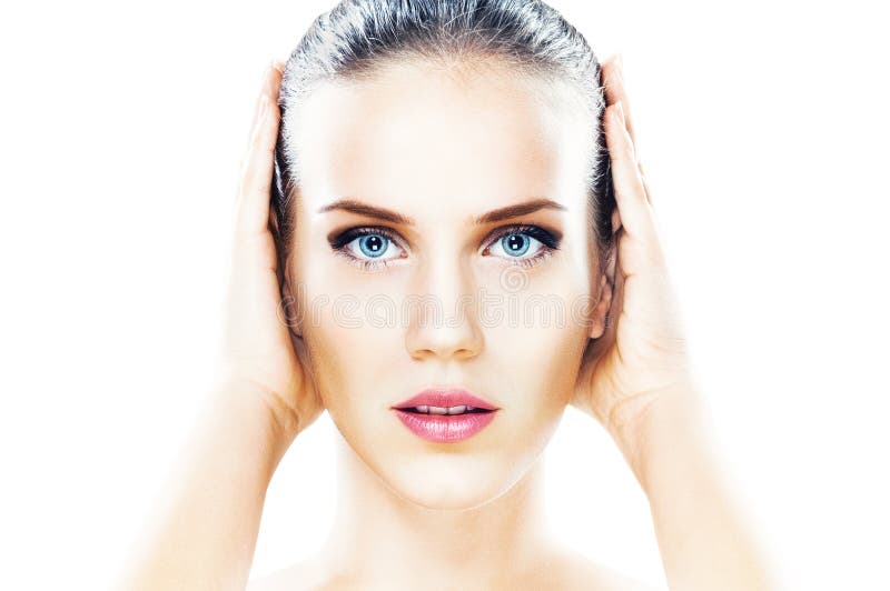 Femininity stock image. Image of care, hands, girl, makeup - 30493369