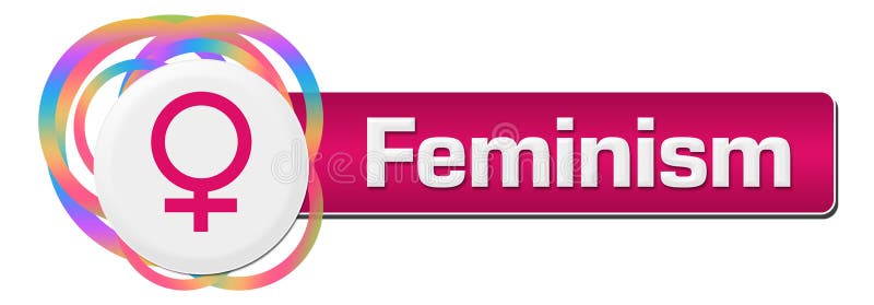 Feminism Colorful Rings Circular Bar Stock Illustration - Illustration ...