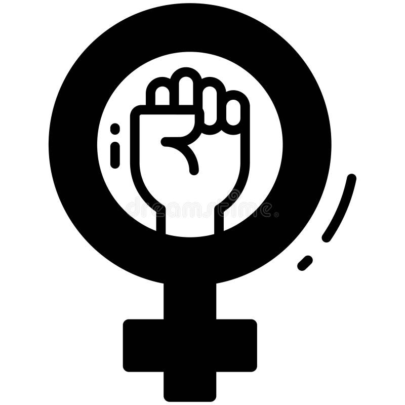Feminism Icon, Sign and Symbol Icon Stock Vector - Illustration of ...