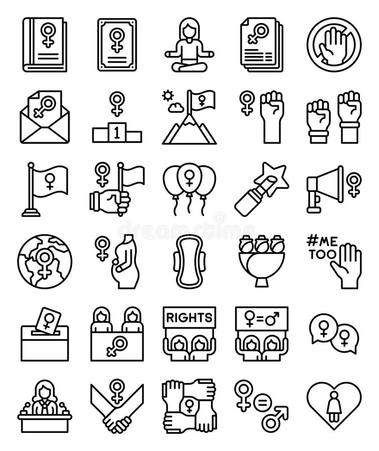 Women Politician Icon, Feminism Related Vector Stock Vector ...