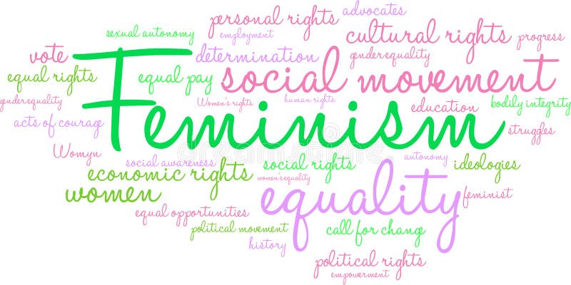Feminism Word Cloud stock vector. Illustration of feminism - 103969879