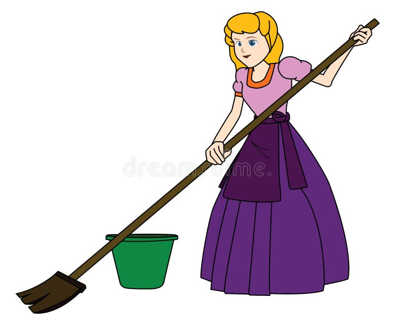 Femme au foyer illustration de vecteur. Illustration du personne - 50600463