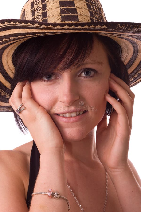 Femme colombien. photo stock. Image du assez, mignon - 14222508